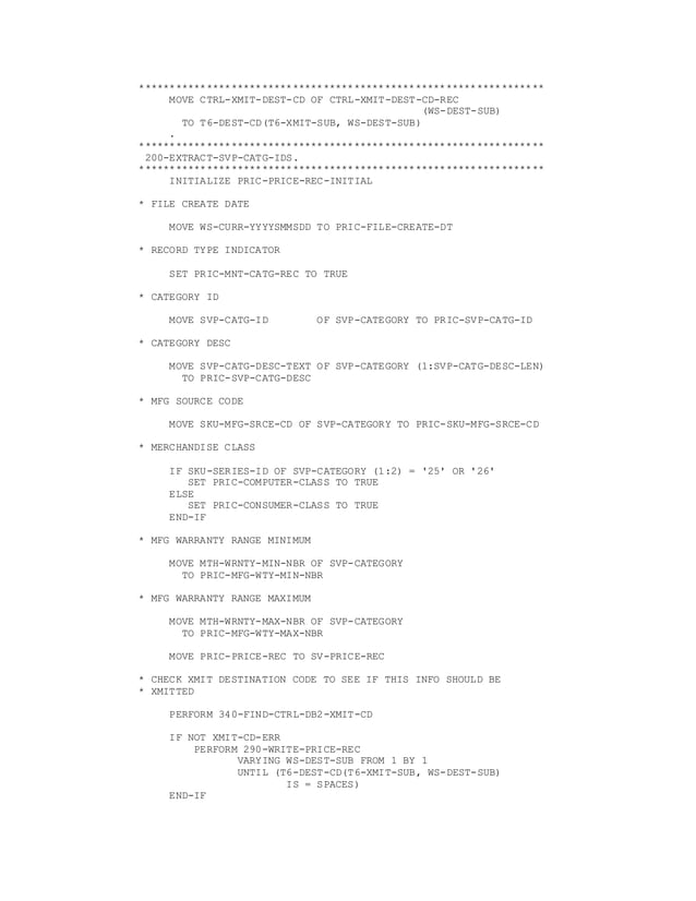 COBOL DB2 BATCH EXAMPLE-RPR6520 | DOCX