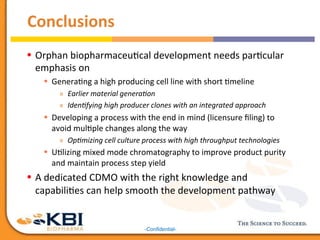 Getting Biopharmaceutical Production Processes Right the First Time | PPT