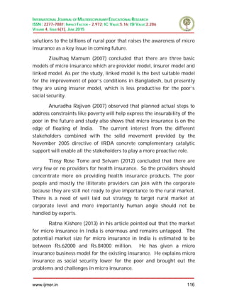 70 an overview of micro insurance industries in india | PDF