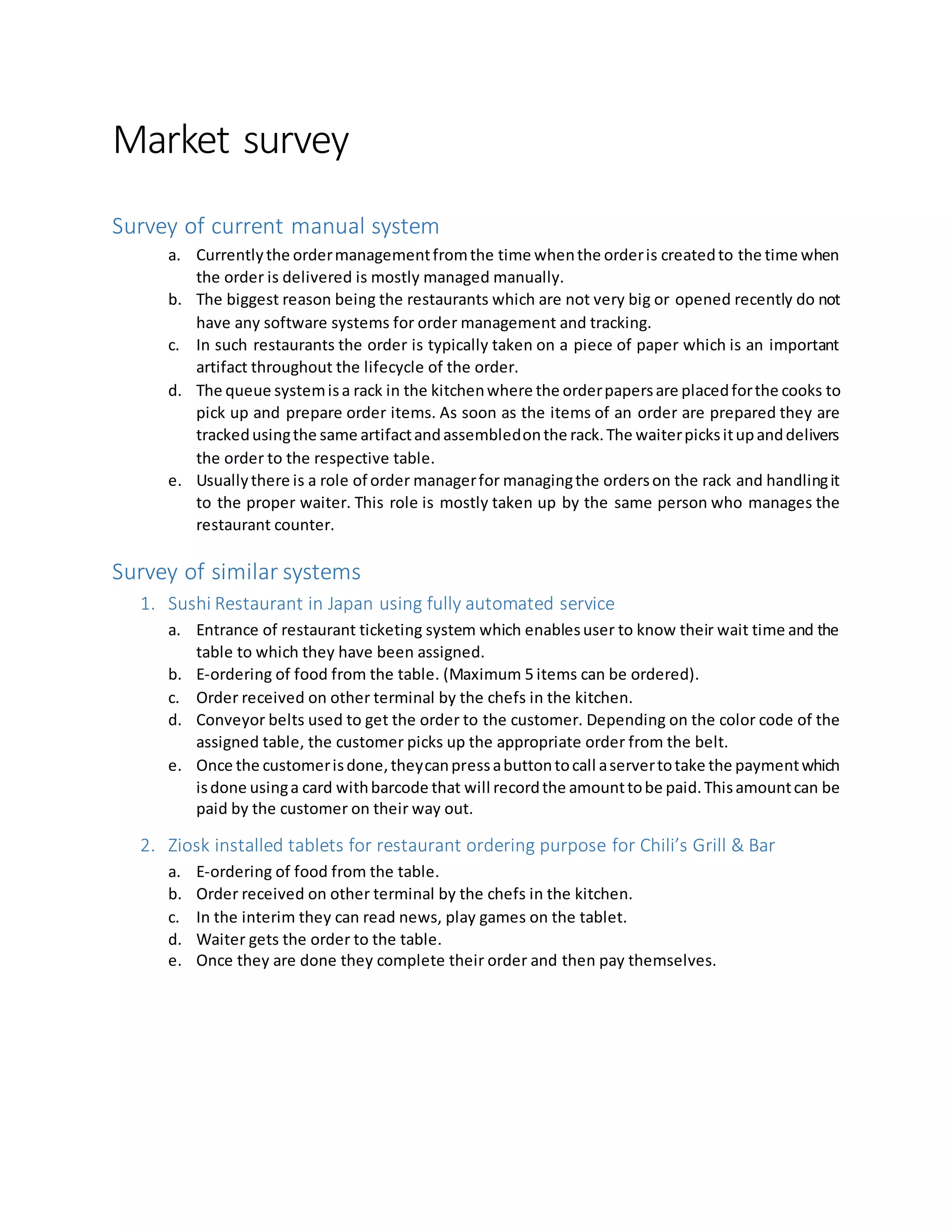Market Survey Report | PDF