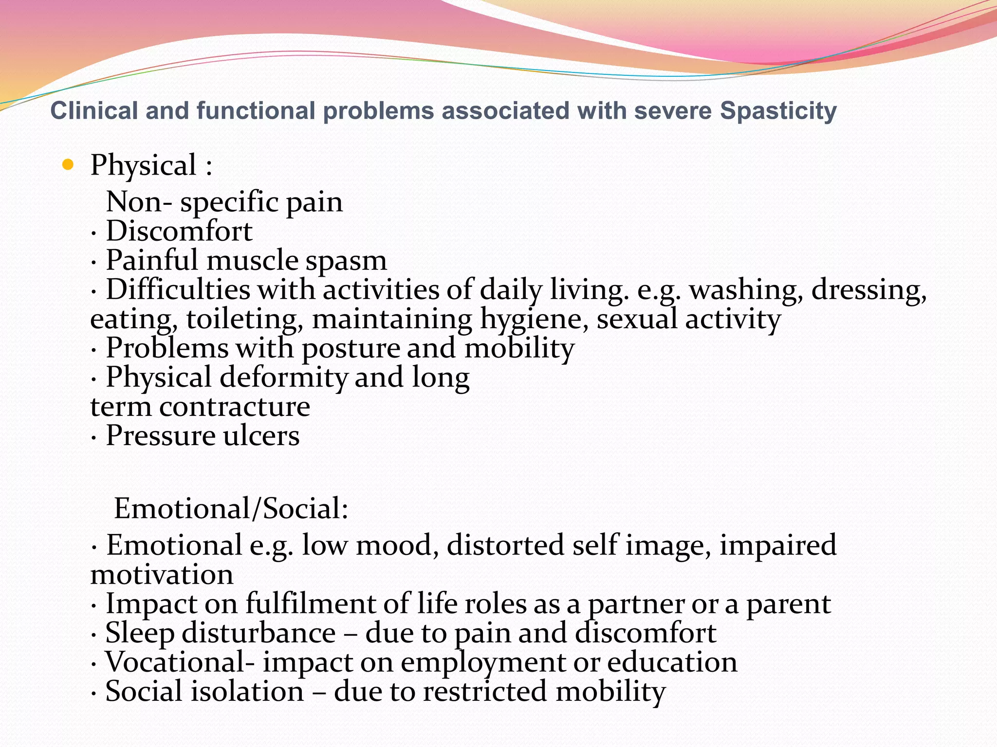 SPASTICITY | PPTX