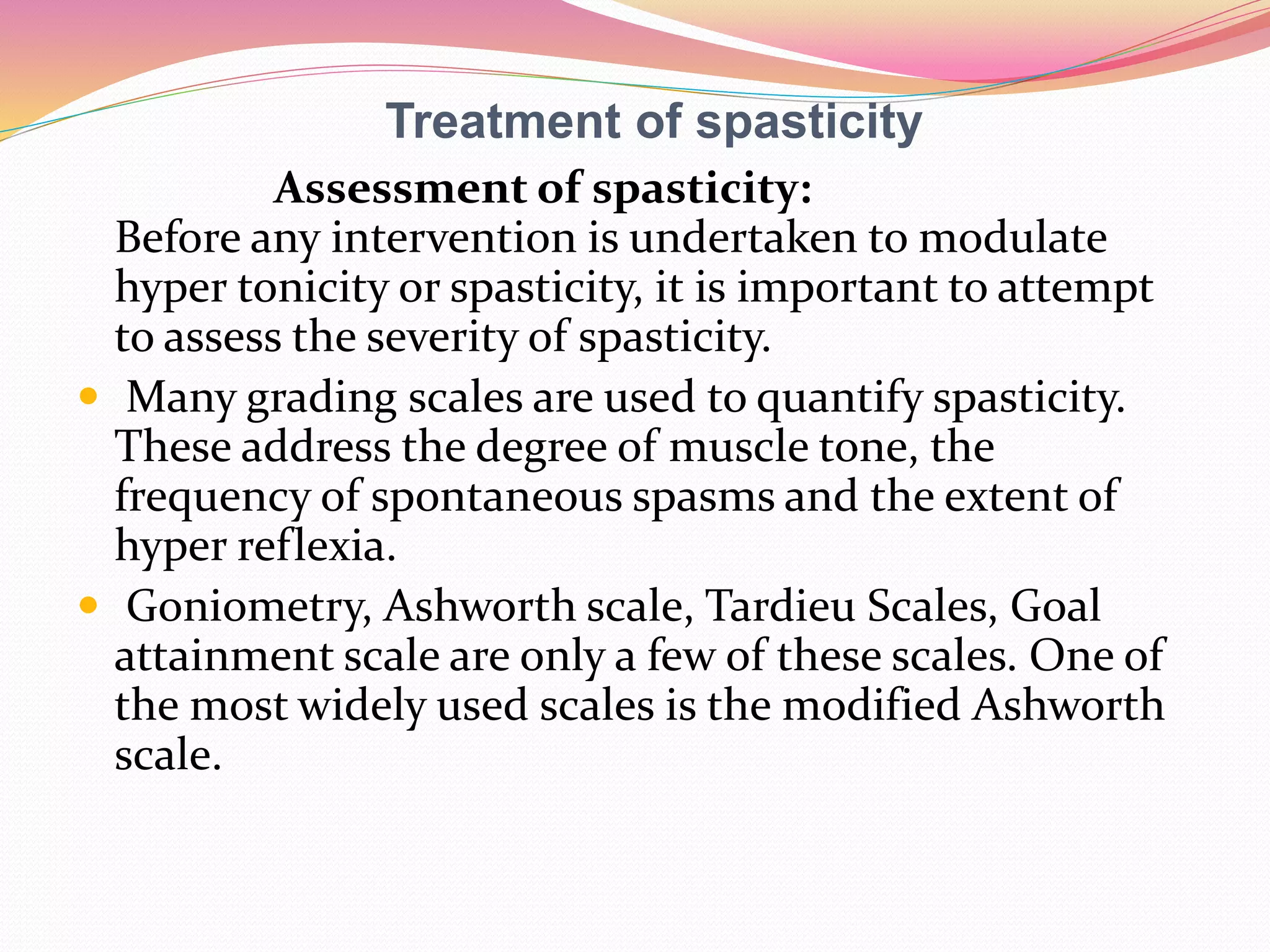 SPASTICITY | PPTX | Physical Therapy | Wellness