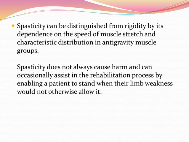 SPASTICITY | PPTX | Physical Therapy | Wellness