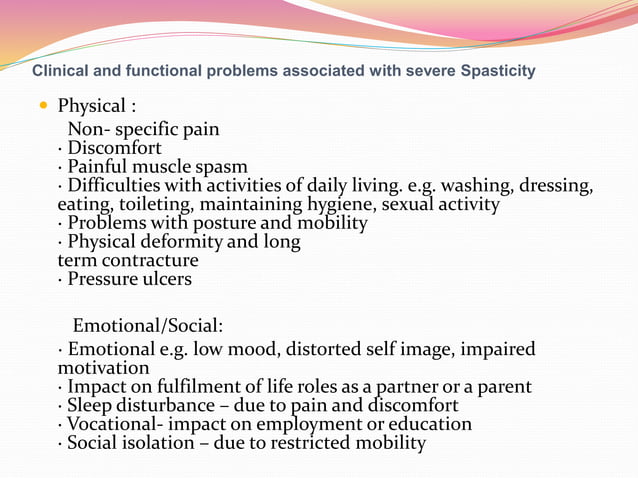 SPASTICITY | PPT