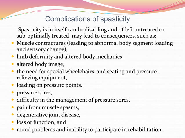 SPASTICITY | PPTX | Physical Therapy | Wellness