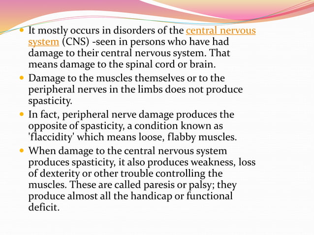 SPASTICITY | PPTX | Physical Therapy | Wellness