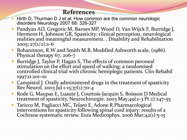 SPASTICITY | PPTX | Physical Therapy | Wellness