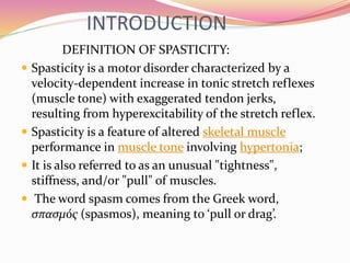 SPASTICITY | PPT