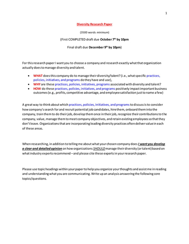 Final Draft Coca-Cola Diversity Research Paper LinkedIn | PDF