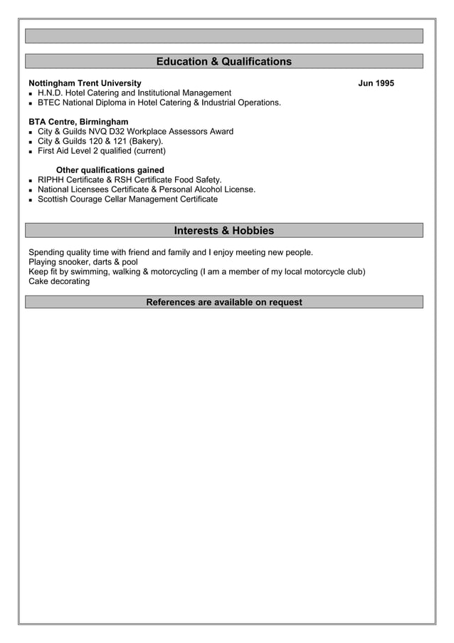 Martin Peter Aldred CV mod5 | DOC