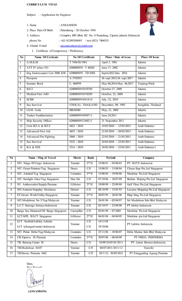 CV.baru 45 to dawas. | DOCX | Cruises | Travel Type