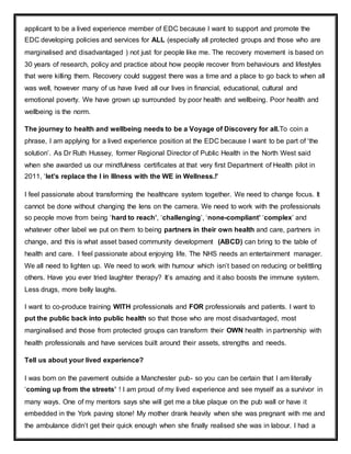 EDC application DOB | DOCX