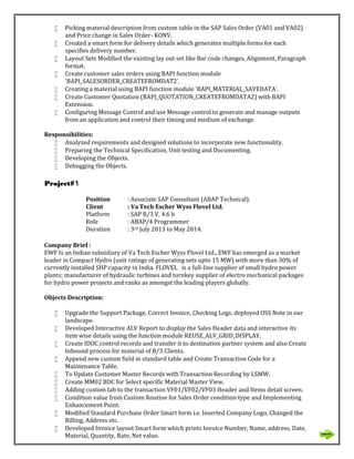 Anjan SAP ABAP Resume with PAN Card | PDF