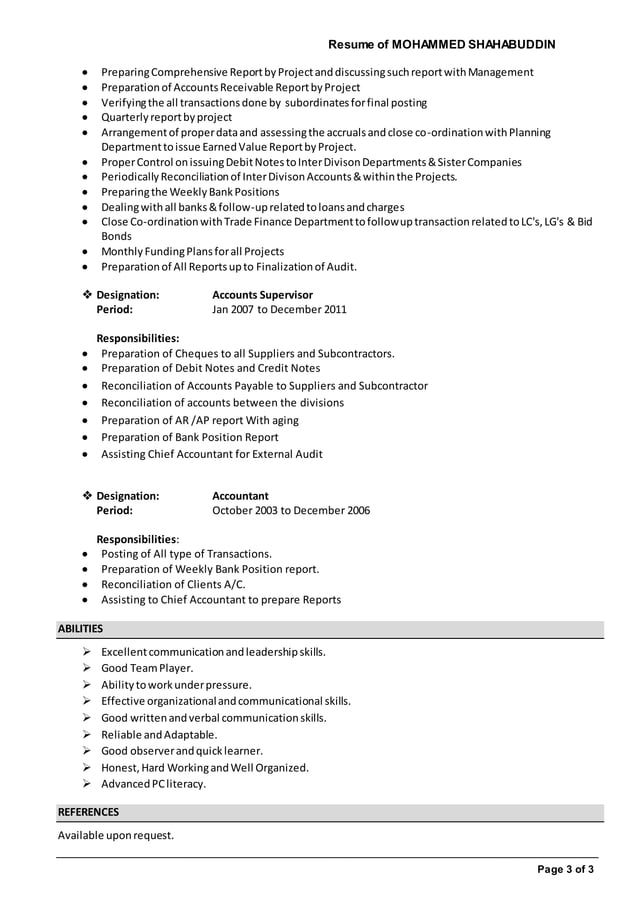 resume shahab | DOCX