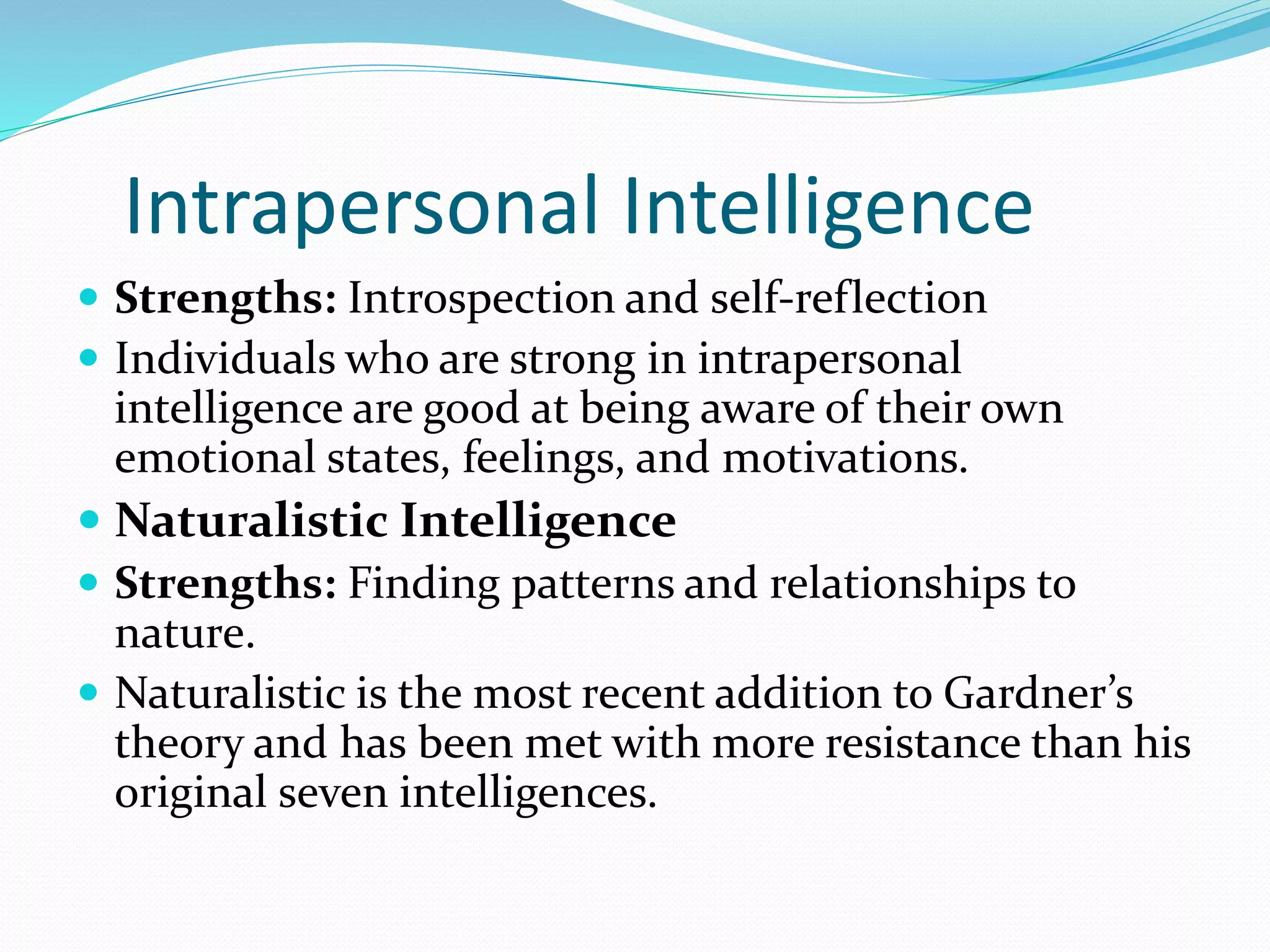 Multiple Intelligence Theory | PPT