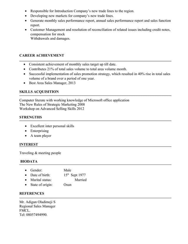 OJO FRANCIS OLUKAYODE CV | PDF