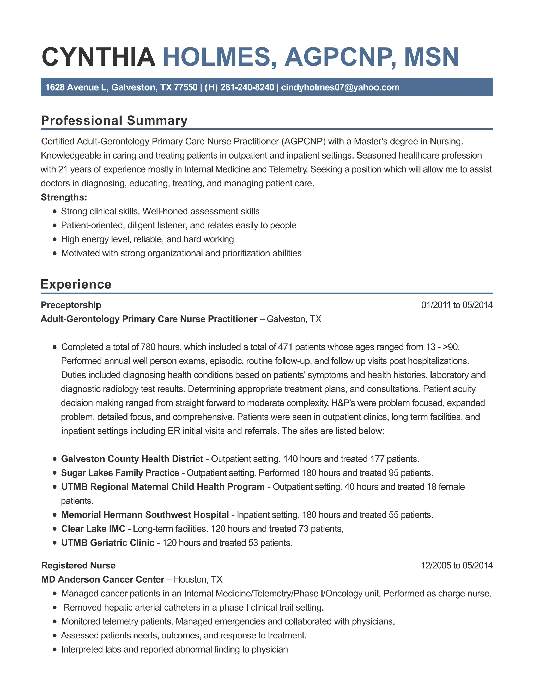 Resume-Cindy 2016 | PDF