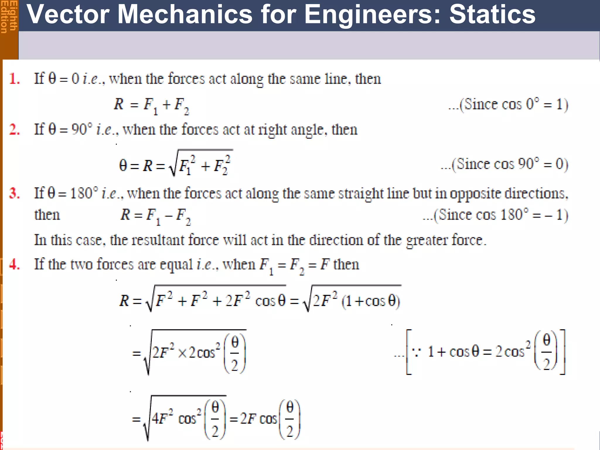 Introduction to Engineering Mechanics | PPT