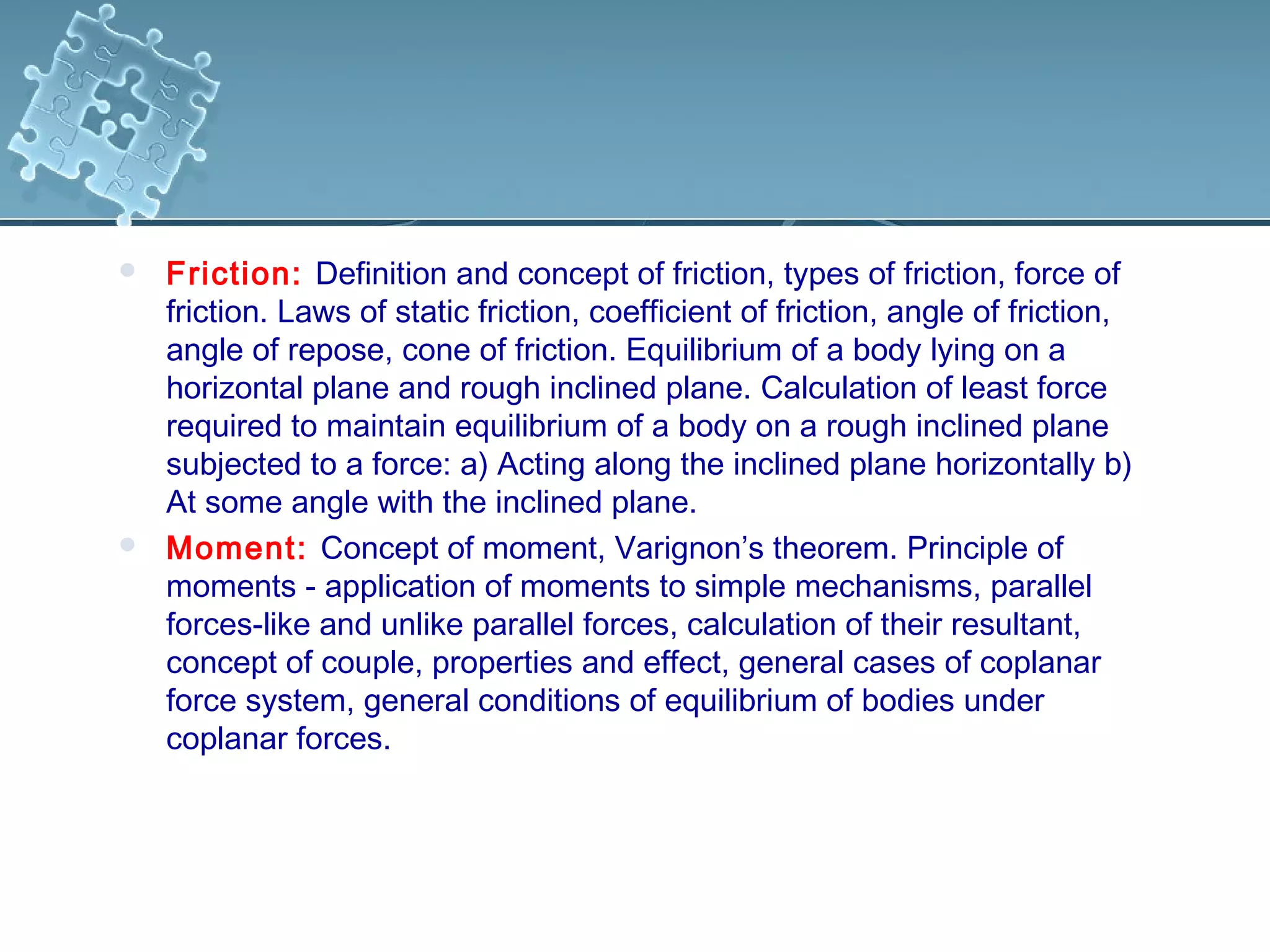 Introduction to Engineering Mechanics | PPT