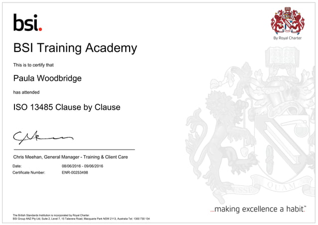 Paula ISO 13485 bsi certificate | PDF | Business | Business and Finance