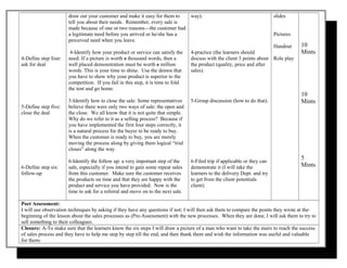 3_Lesson_Plan | DOC | Sales | Business