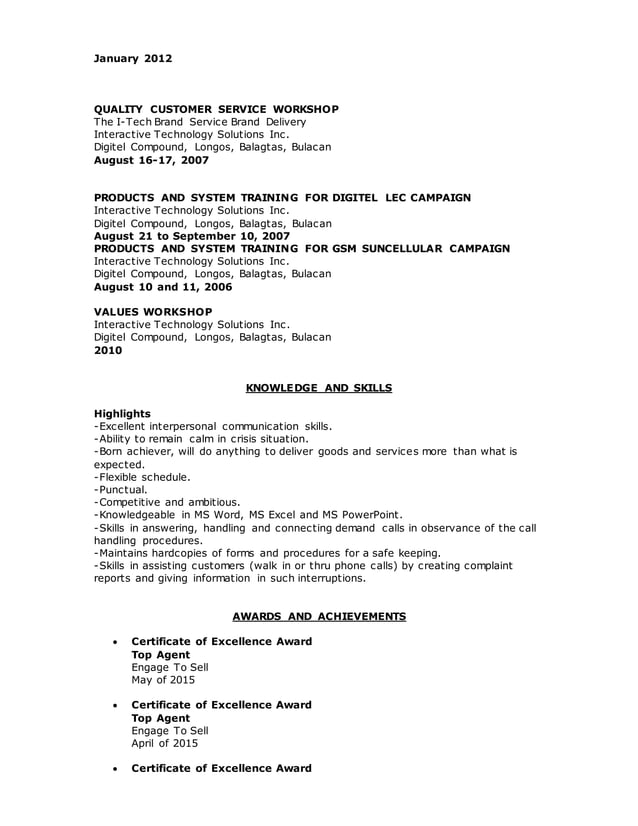 Jessie F. Roque Updated Resume 07142015 | DOCX | Business Utilities | Business