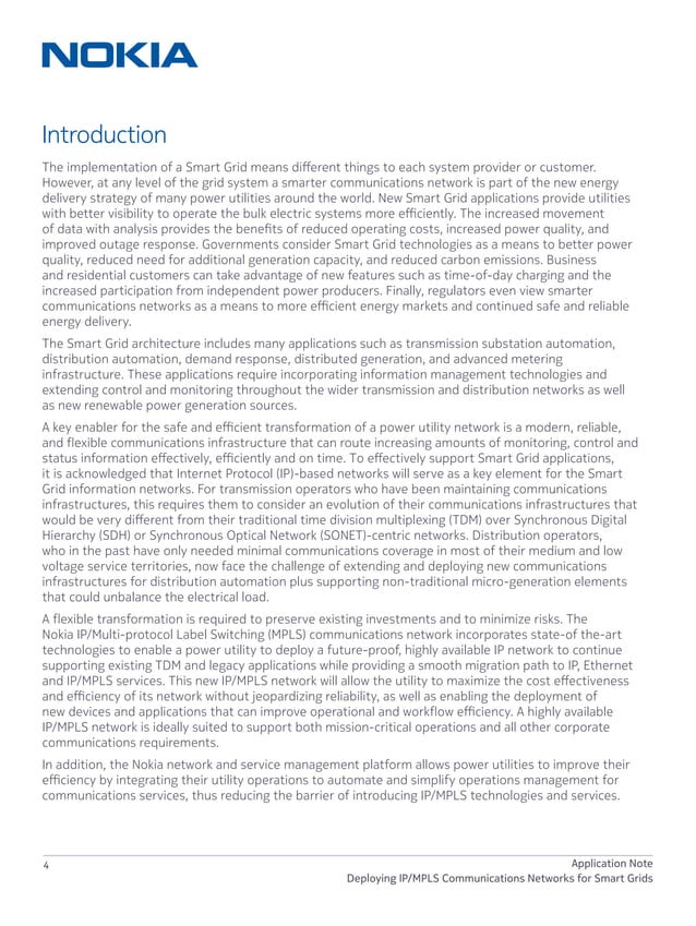 Nokia_IP-MPLS_SmartGrid_Application_Note_EN | PDF