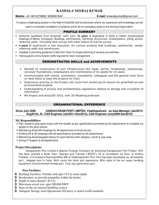 My Resume - NEERAJ | PDF | Civil Engineering Industry | Industries