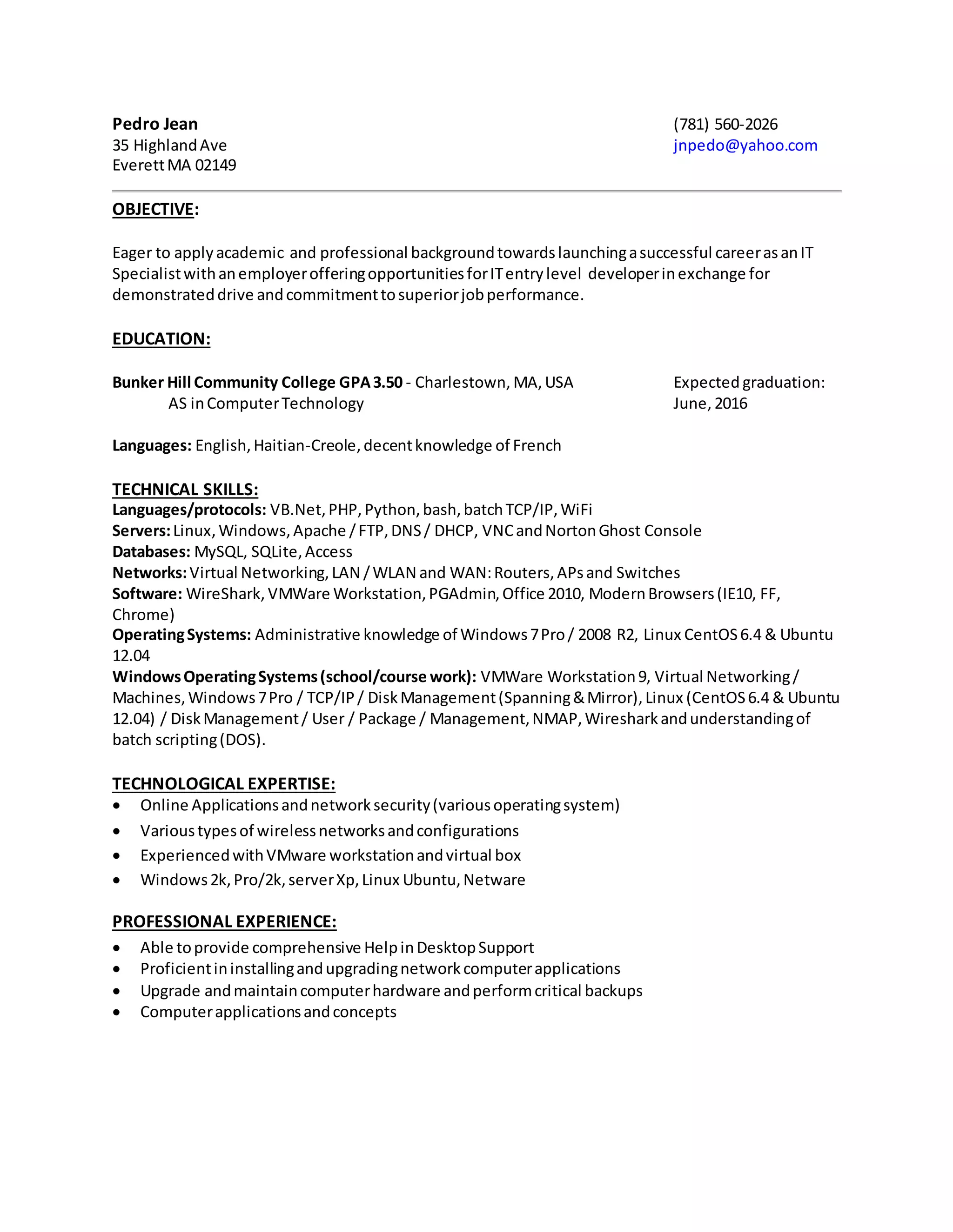edited resume | PDF