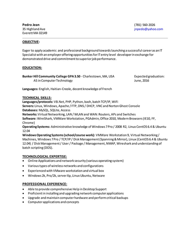 edited resume | PDF