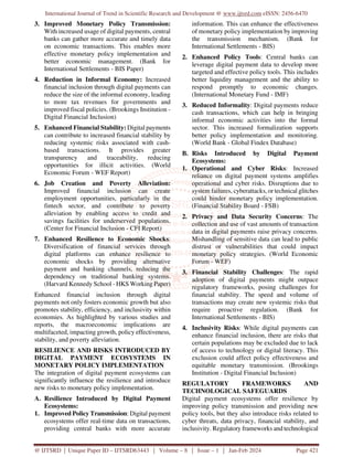 Exploring Digital Payments, Financial Inclusion, and Monetary Policy in ...