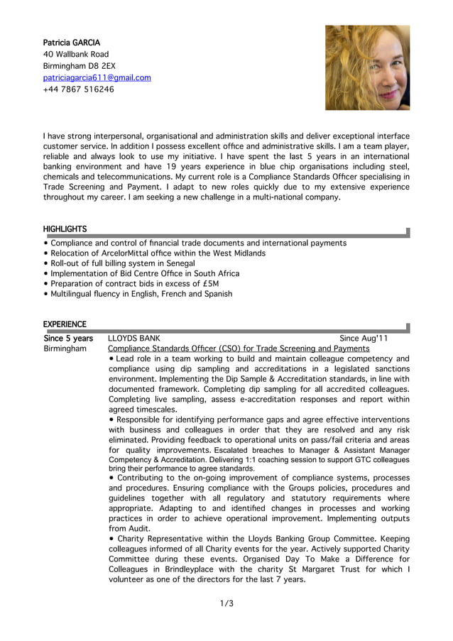 CV Patricia GARCIA (EN) | PDF