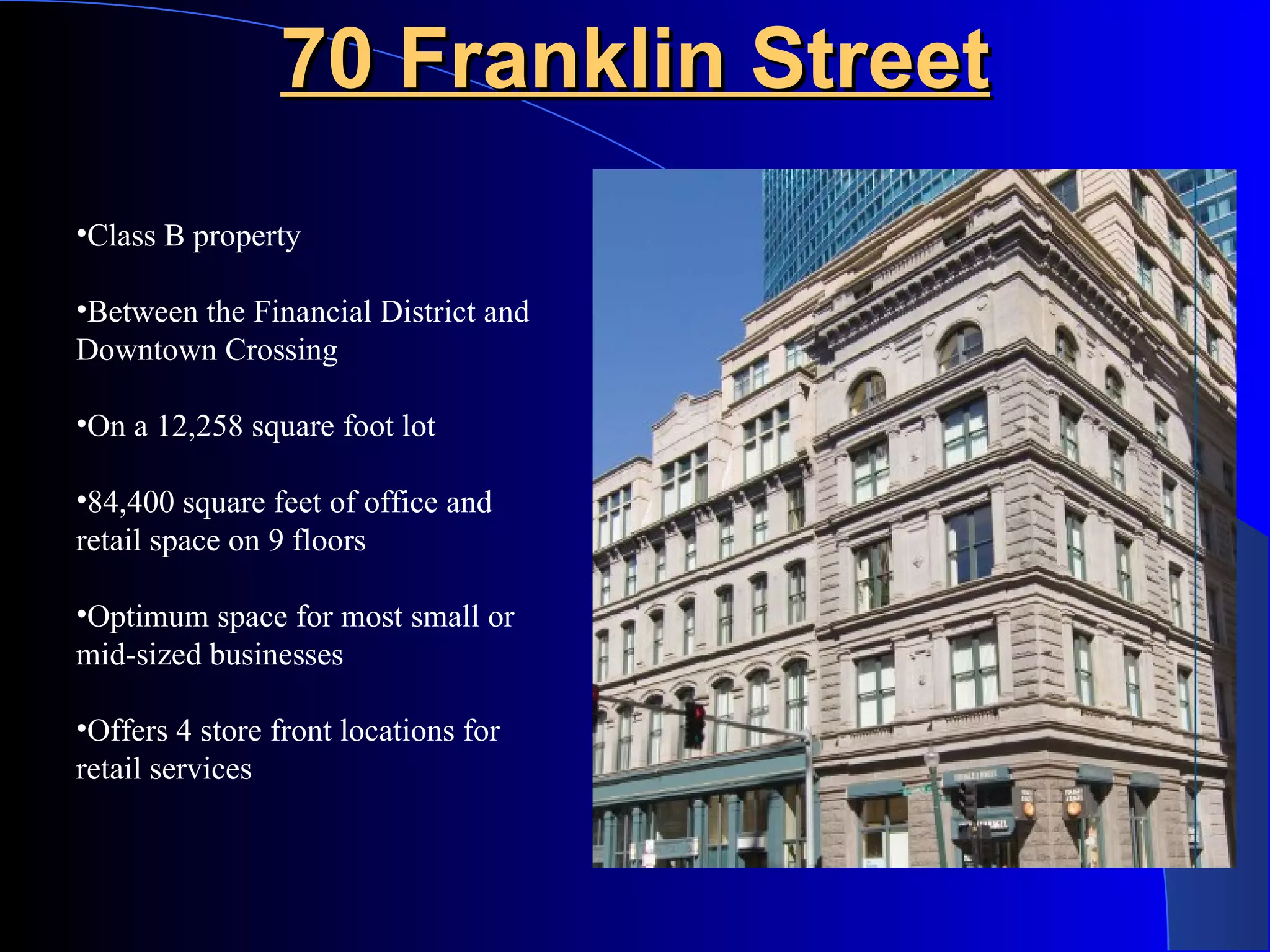 70 Franklin Street | PPT