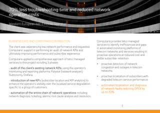 70% less troubleshooting time and reduced network operation costs | PDF