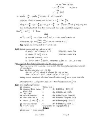 phương trình lượng giác | DOC