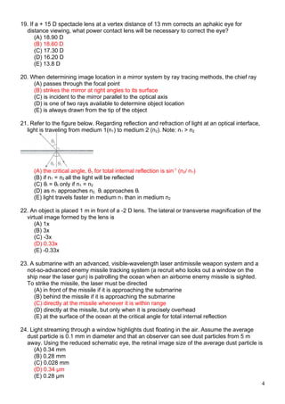 70 Multiple Choice Questions (MCQS) - optics and refraction.doc