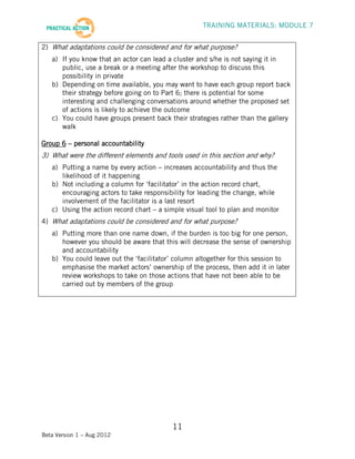 Step 7 Training Materials - Facilitator Guide | PDF