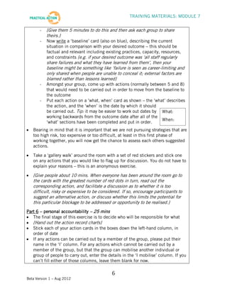 Step 7 Training Materials - Facilitator Guide | PDF