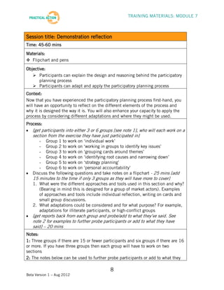 Step 7 Training Materials - Facilitator Guide | PDF