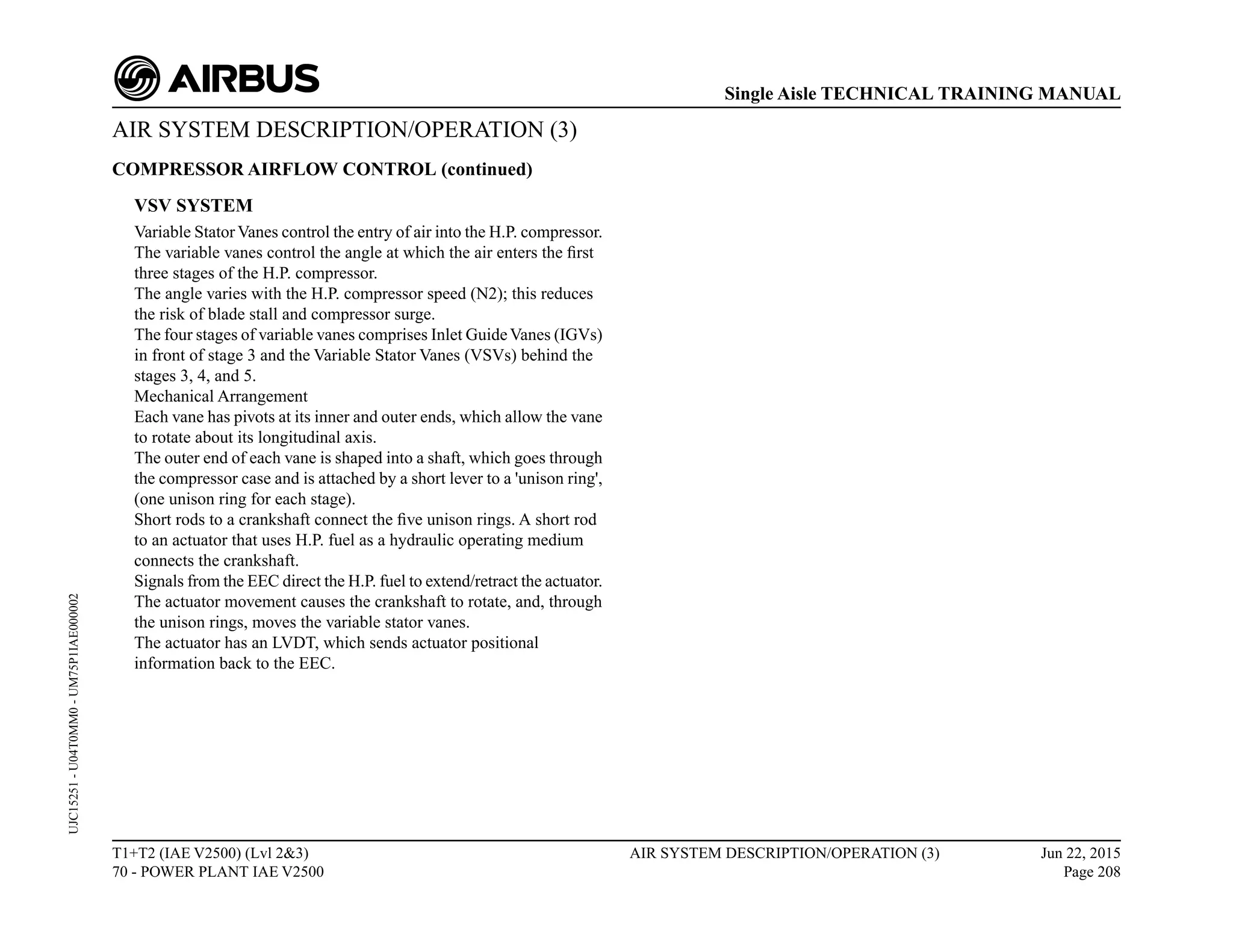 70 POWER PLANT IAE V2500 technical training | PDF