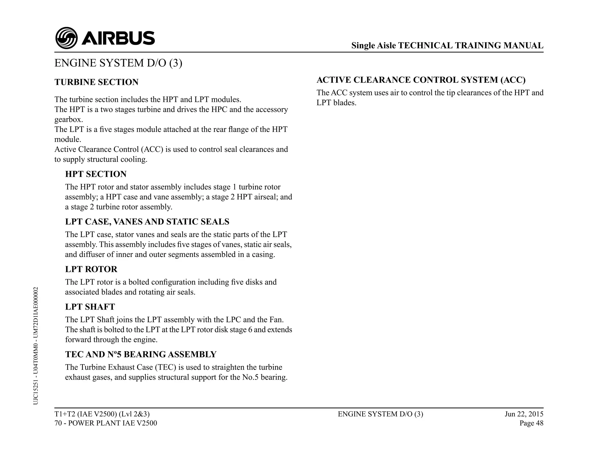 70 POWER PLANT IAE V2500 technical training | PDF