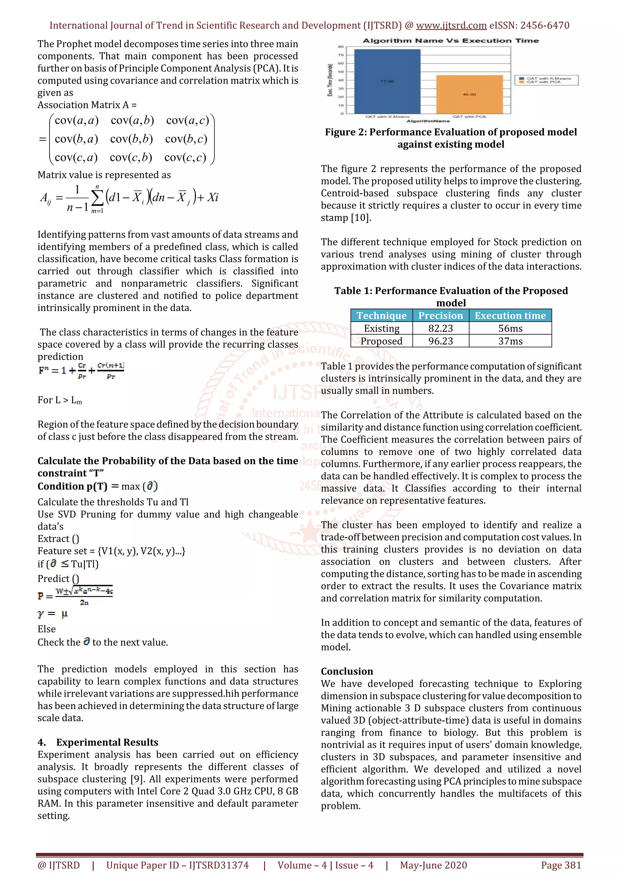 Principle Component Analysis Based on Optimal Centroid Selection Model for SubSpace Clustering ...