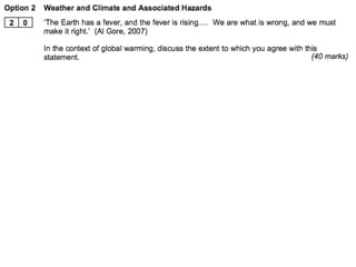 Weather Climate Change All Questions | PPT