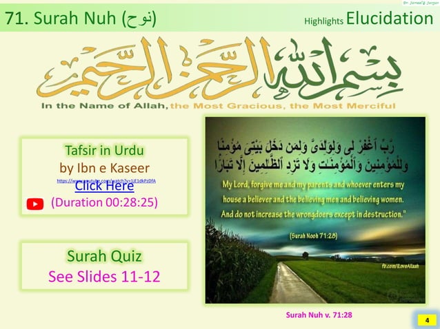 Al Quran (Chapter 71): Surah Nuh [Noah-The prophet] | PDF | Islam ...