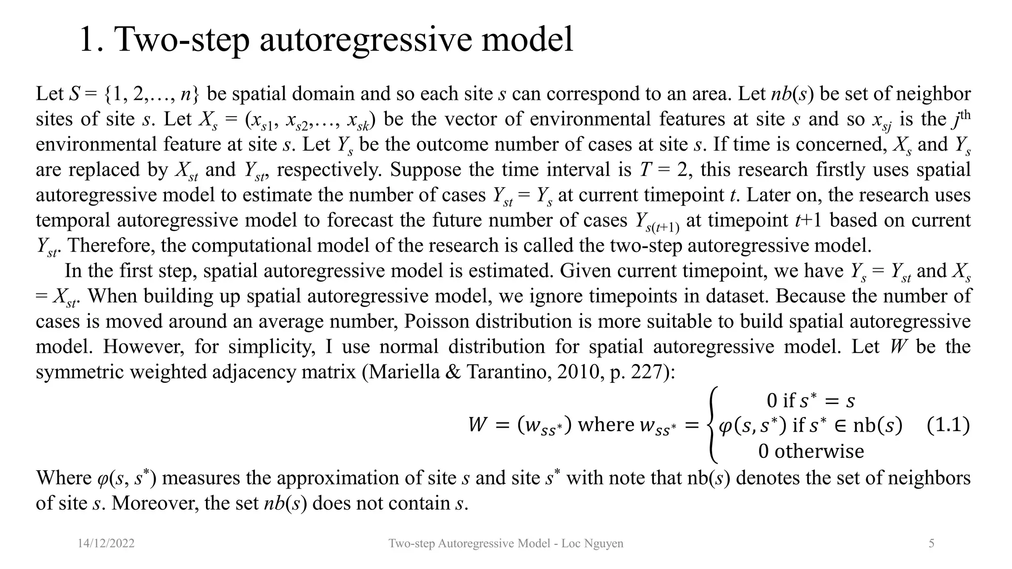 A Proposal of Two-step Autoregressive Model | PPT