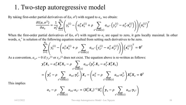 A Proposal of Two-step Autoregressive Model | PPT