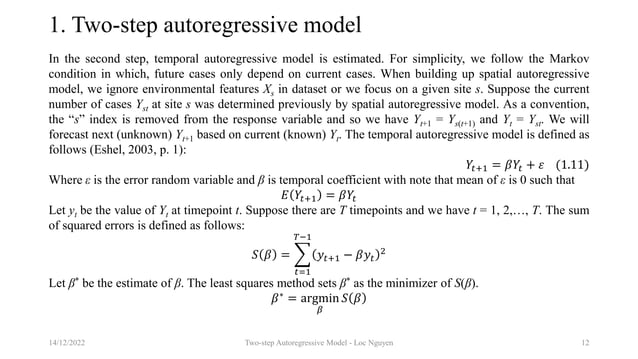 A Proposal of Two-step Autoregressive Model | PPT