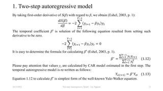A Proposal of Two-step Autoregressive Model | PPT