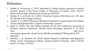 A Proposal of Two-step Autoregressive Model | PPT