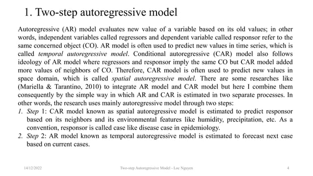 A Proposal of Two-step Autoregressive Model | PPT